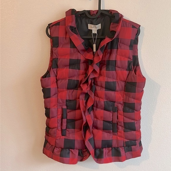 Charlie Paige | Jackets & Coats | Nwt Charlie Paige Fancy Redblackpink ...